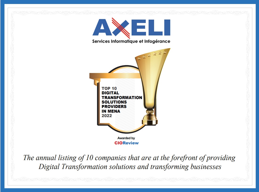 AXELI gratifiée par le magazine Américain Cio Review - Axeli